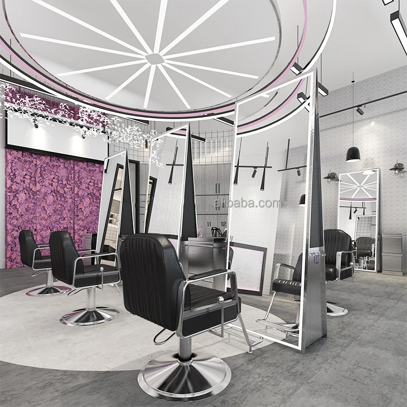 Luxury Salon Furniture Package Gold Barber Chair Set Hairdressing ...