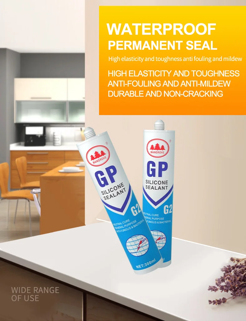 300ml White Clear Neutral Waterproof Structural Gp Rtv Acidic Acetic Silicone Sealant Oemodm 100 ...