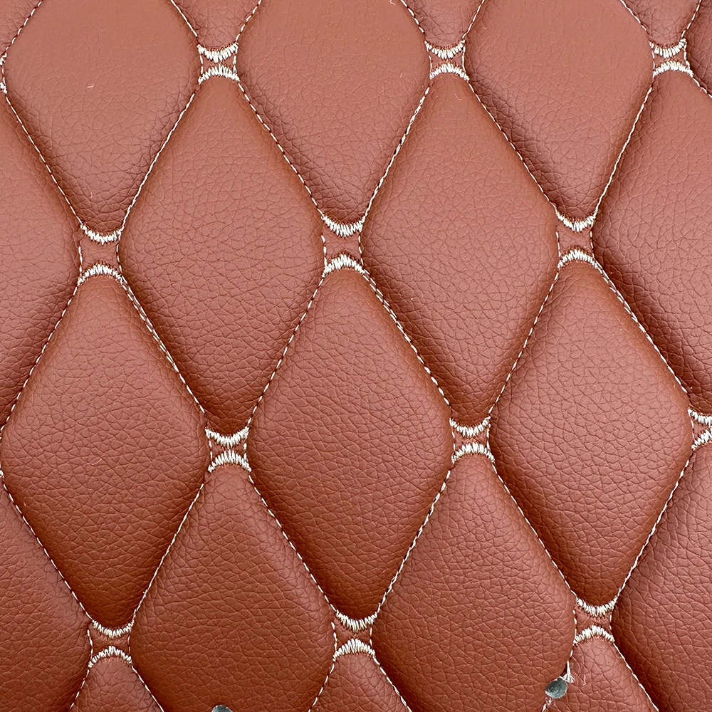 Factory Wholesale Pvc Faux Embroidery Leather Fabric Car Seating ...