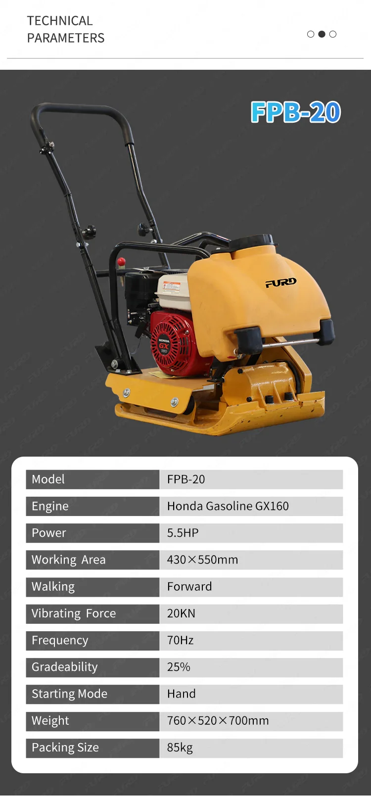 Mechanical Manufacturing Vibrating Plate Compactor Gasoline Diesel ...