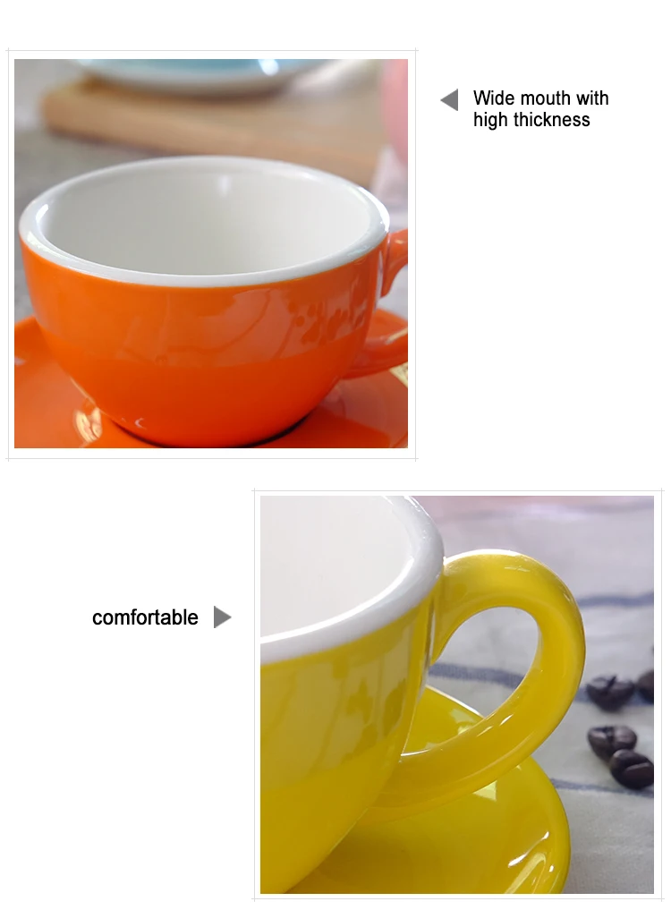 AB Grade Custom Coffee Cup Hotel Porcelain Tea Set Thick Ceramic Coffee ...