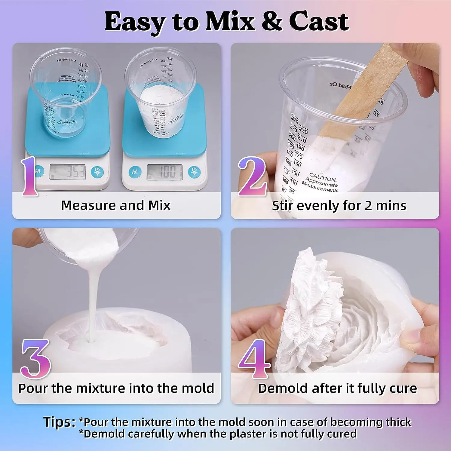 Eco Resin Casting Powder - Premium Plaster Kit for DIY