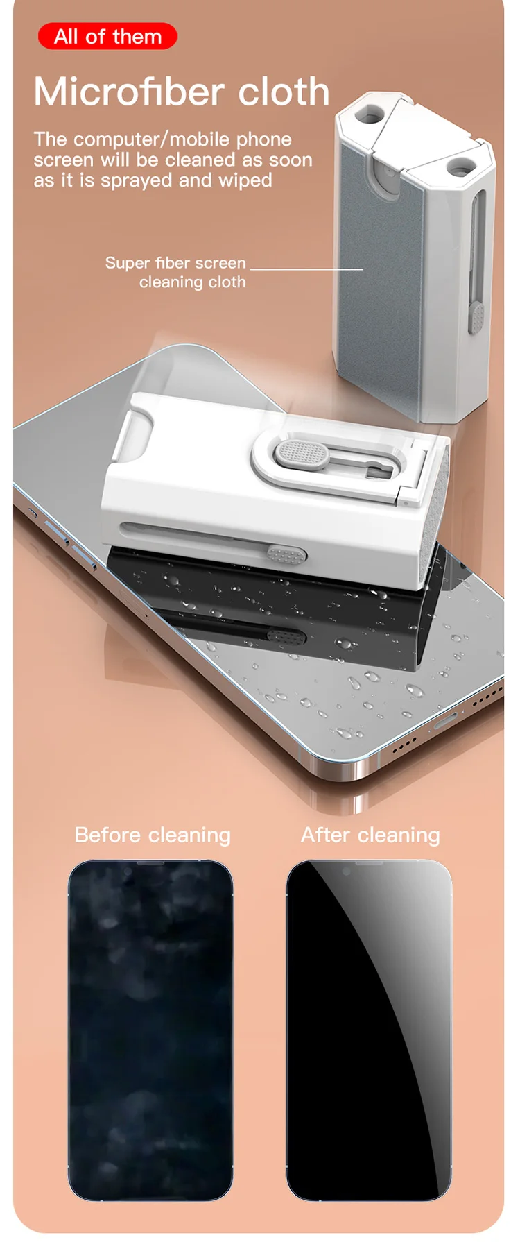 7in1 Cleaning Kit - Efficiently Clean Earbuds & Screens