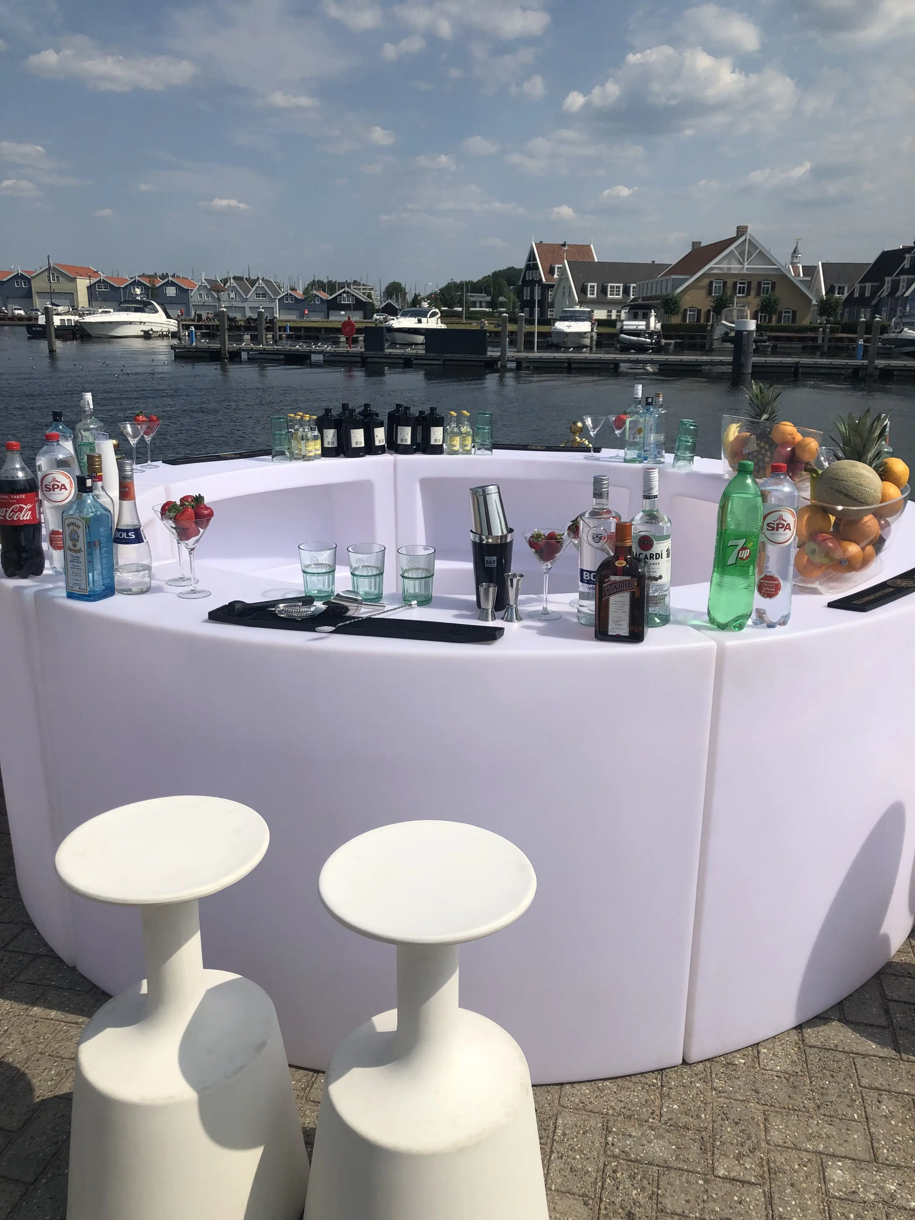 Wedding Large Outdoor Led Color Change Illuminated Glow Buffet Counter ...