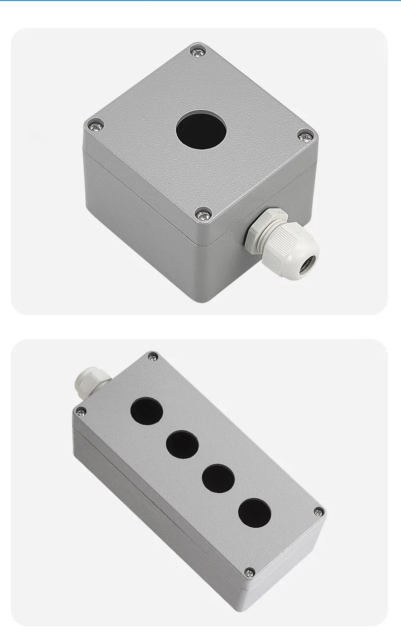 Metal Push Button Box - Cast Aluminium Waterproof Control