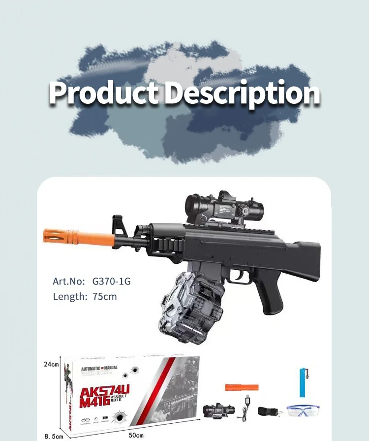 Discount Ak47 M416 Gel Ball Explode Toy Games Electric Gel Splatball ...