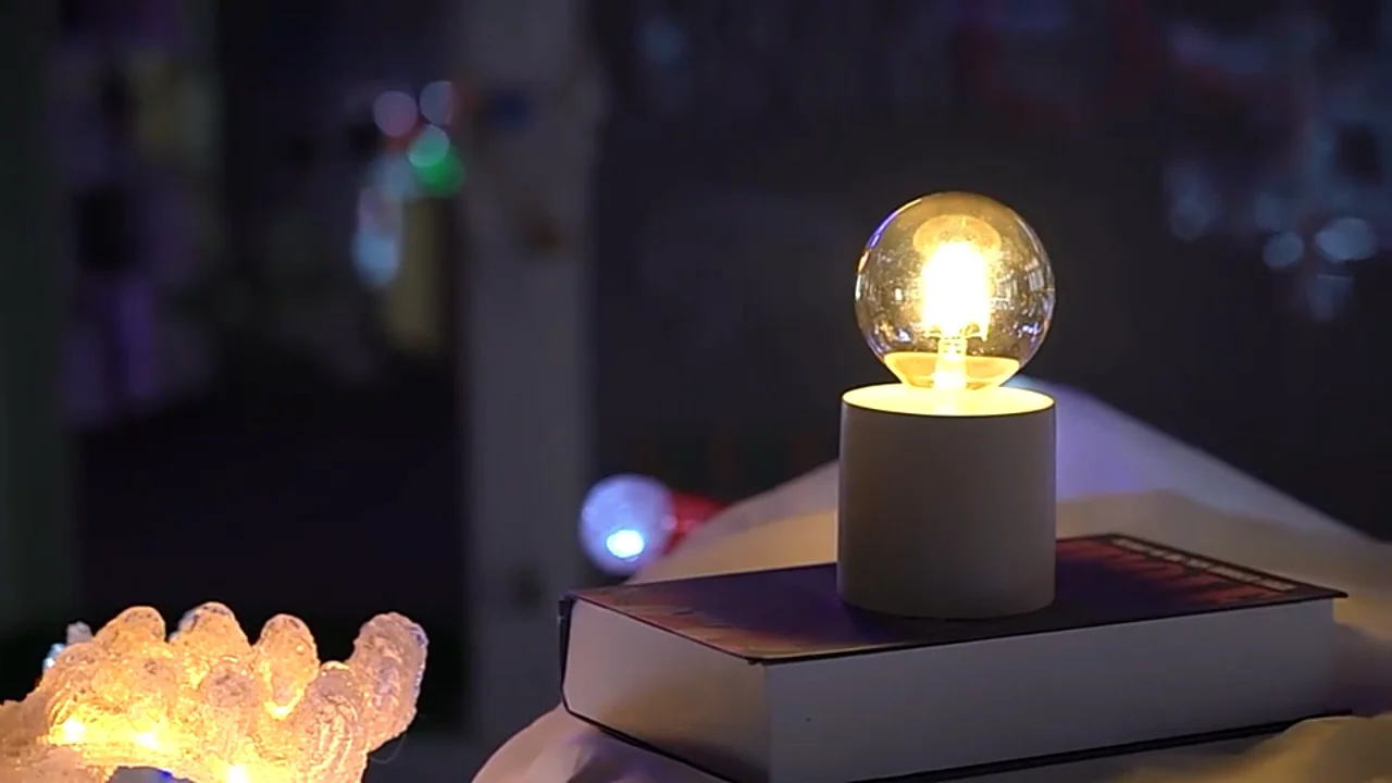 Led Decoration Bulb Light Office Bedroom Bedside Table Lamp Night Lamp ...