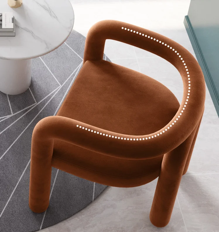 New Modern Coffee Shop U-shaped Steel Tube Leg Chair Dining Room ...