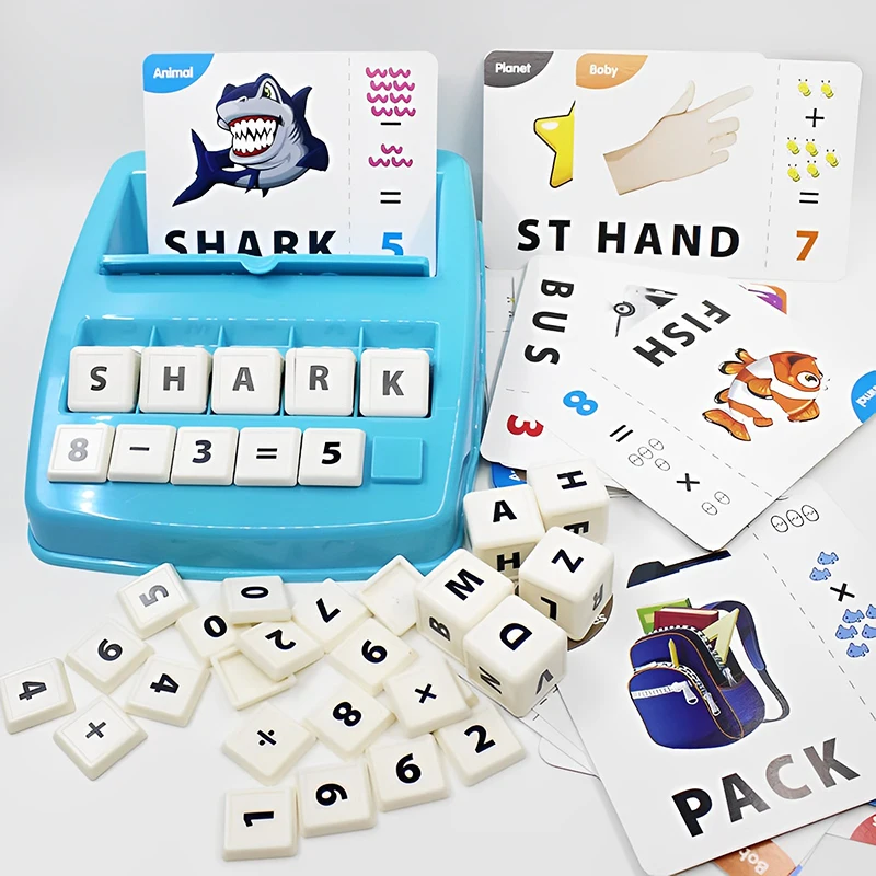 Educational Counting Math & Matching Letter Game Word Puzzles Toys ...