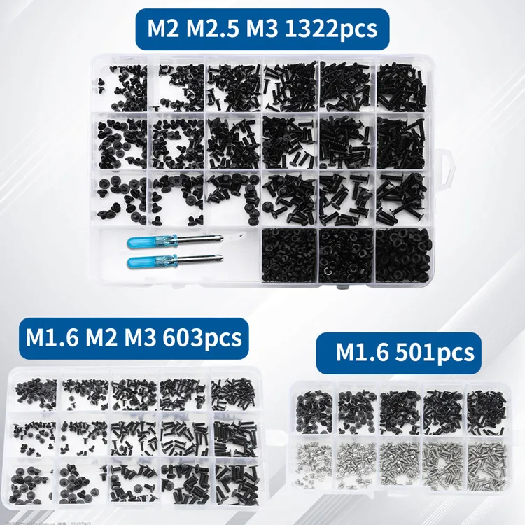 Alibaba.com: Acer 1322Pcs Laptop Screw Set M1.6 M2 M2.5 M3 Black ...