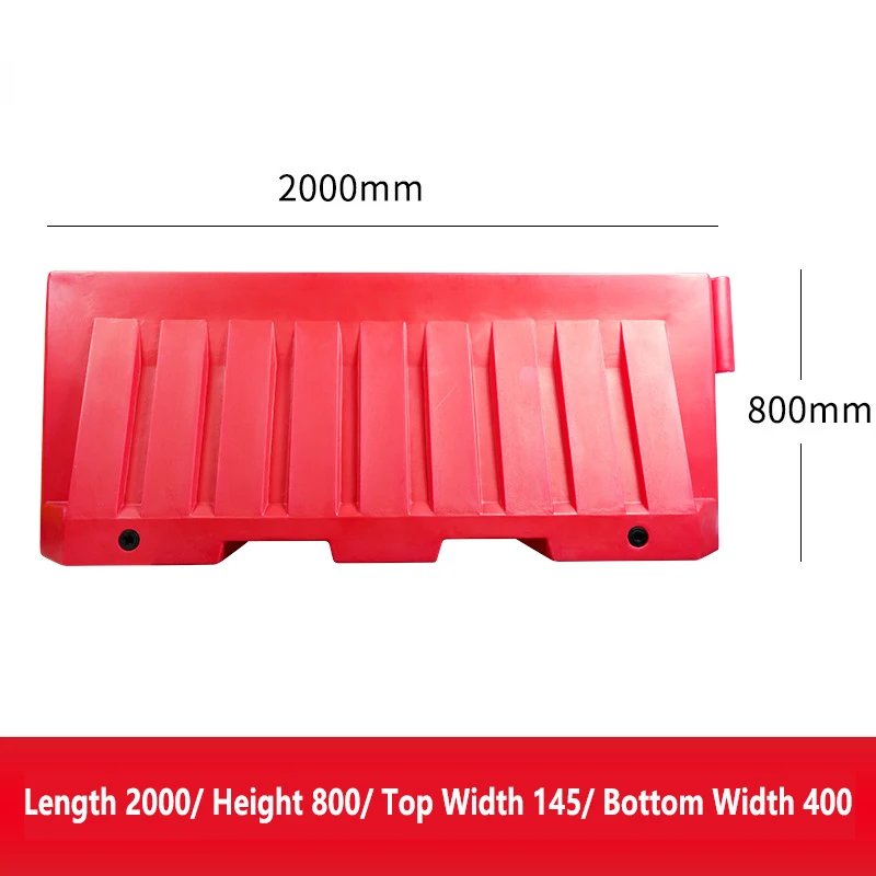 Road Safety Rotational Moulding Red Reflective Warning Durable Pe Water ...