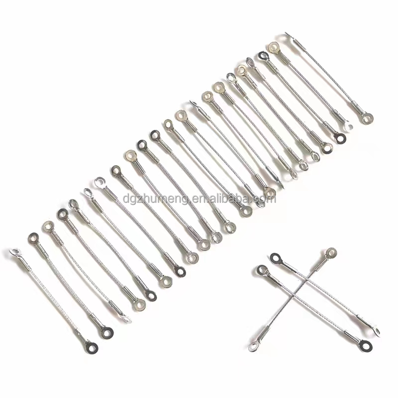 Heavy Duty Braided Safety Steel Coated Wire Rope Assembly With Loop ...