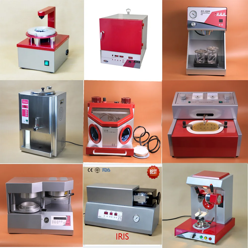 AX-J5 Dental Lab Polishing Lathe Machine - CE Certified with Suction ...