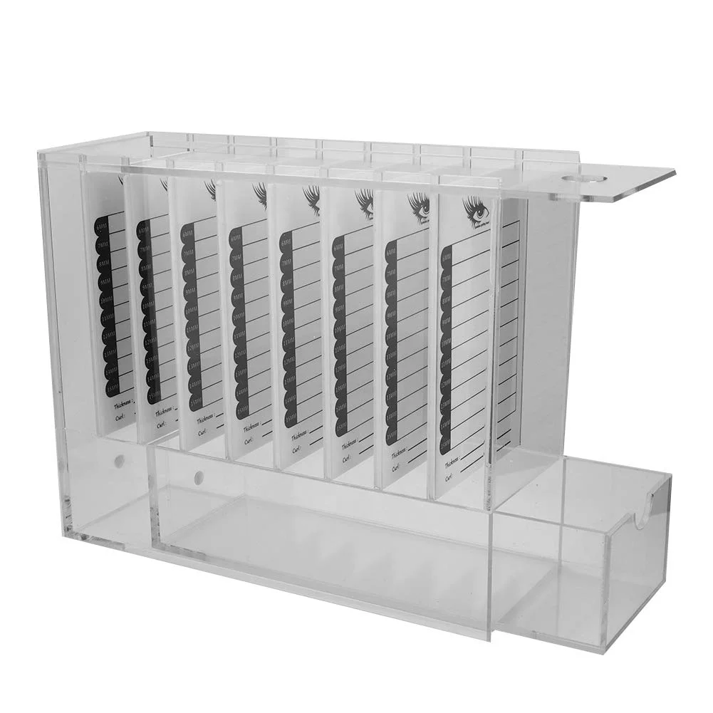 8-layer Transparent Grafting Lashes Storage Box - Beauty Salon