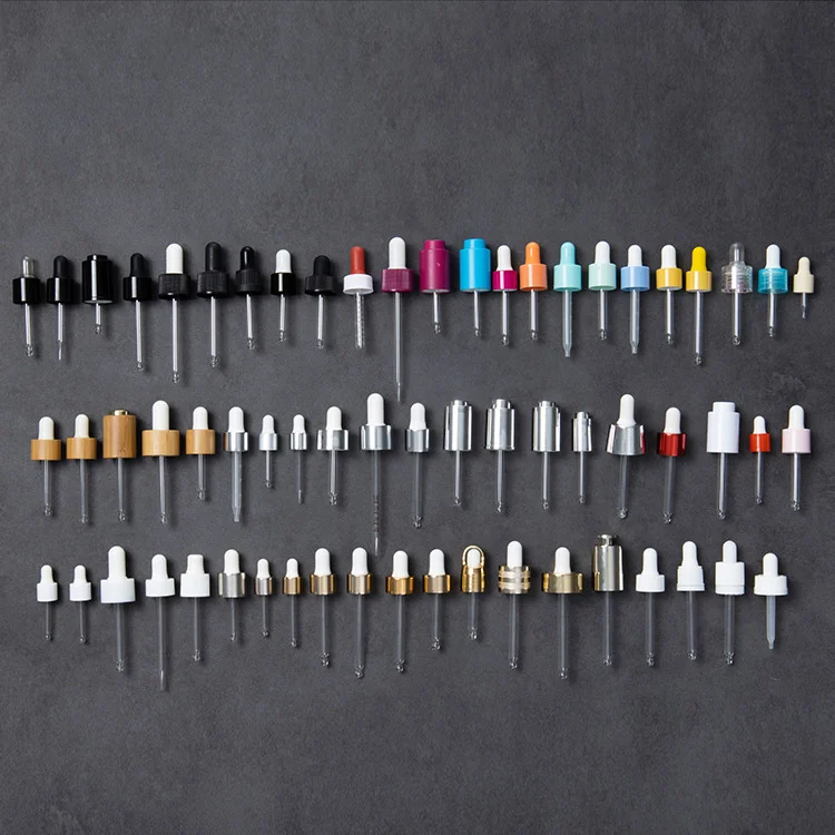 Customized Color Plastic Screw Cap Down Press Push Button Dropper with ...