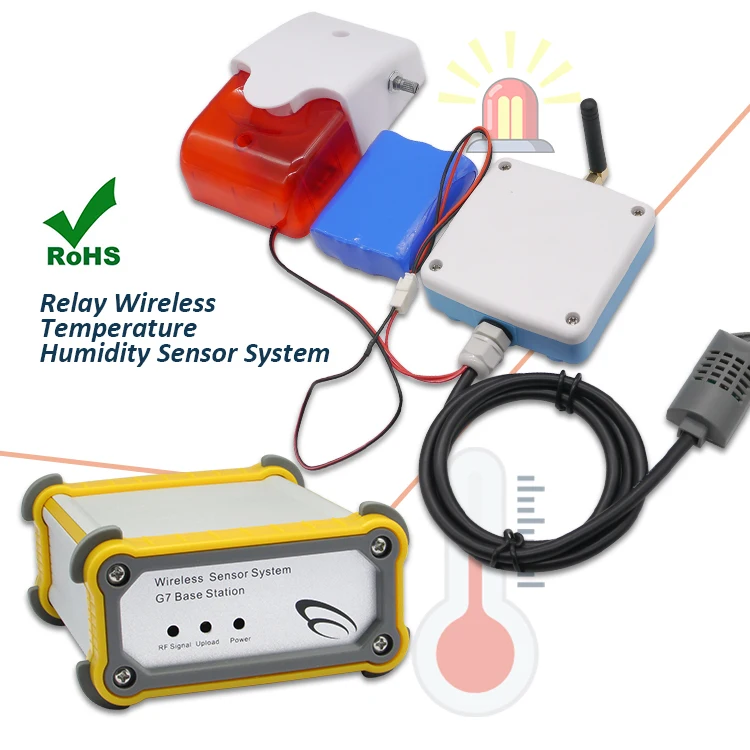 Wireless Temperature Humidity Sensor with Relay Zigbee Gateway Humidity and Temperature ...