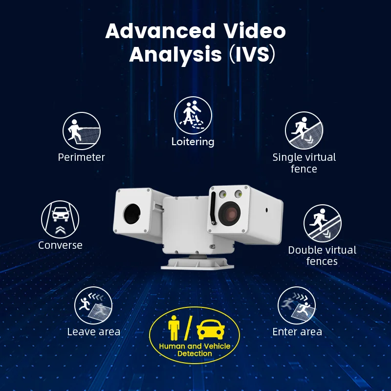 Temperature Measurement Anomaly Alarm Bi-Spectrum Thermal PTZ Camera