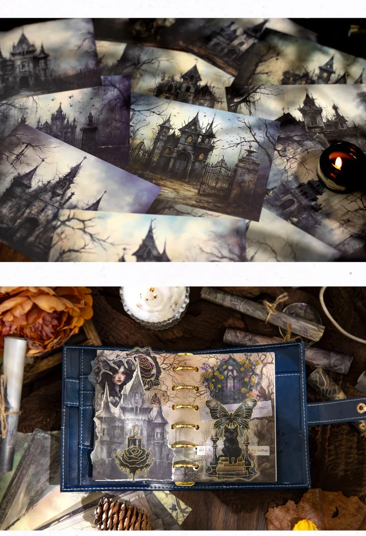 32pcs/pack Material Paper Wasteland Series Retro Handbook Decoration ...