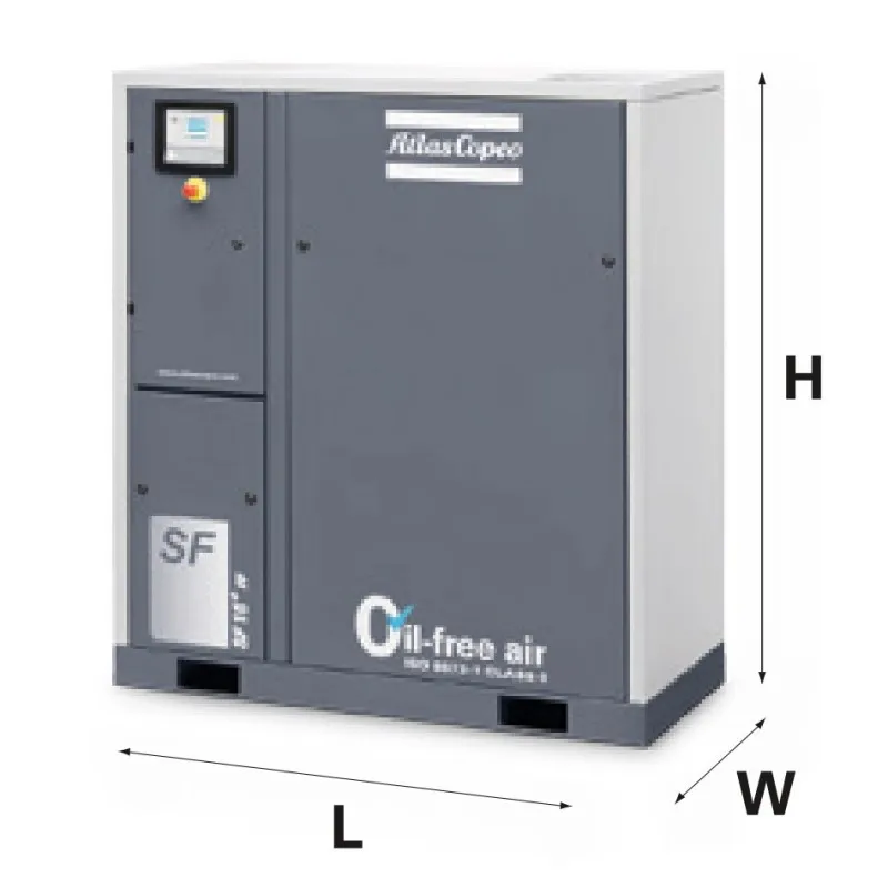 Atlas Copco Sf8+ Sf8ff Sf8 Sf 8 Ff Sf8+ff Oil Free Scroll Air Compressor Atlascopco ...