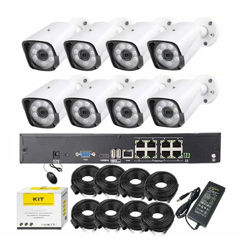 Best Quality Security Camera System Manufacturer 2k 8ch Poe Nvr Kits ...