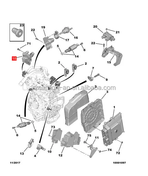 Turbine Solenoid Valve 9676981680 for Peugeot & Citroen