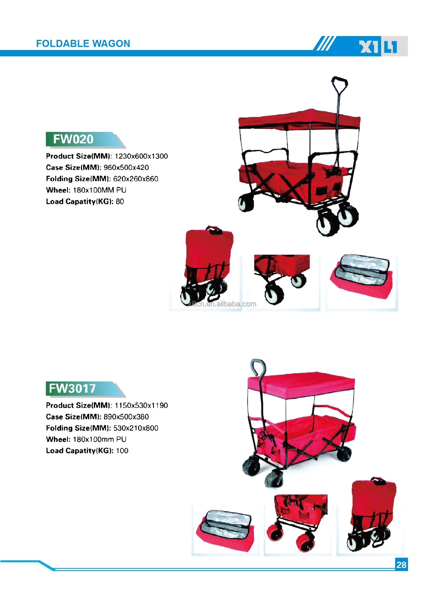 Foldable Trolley 200kg Folding Hand Truck Platform Trolley Cart ...