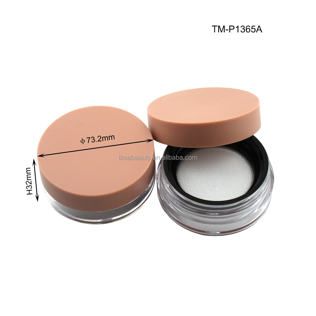 Tm-p1367 16g Square Loose Powder Case As Base Container With Elastic ...