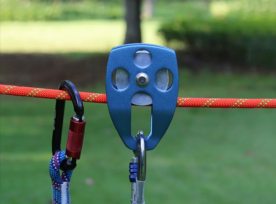 JENSAN Custom Aluminum Single Rescue Pulley for Rescue Industrial 28KN ...