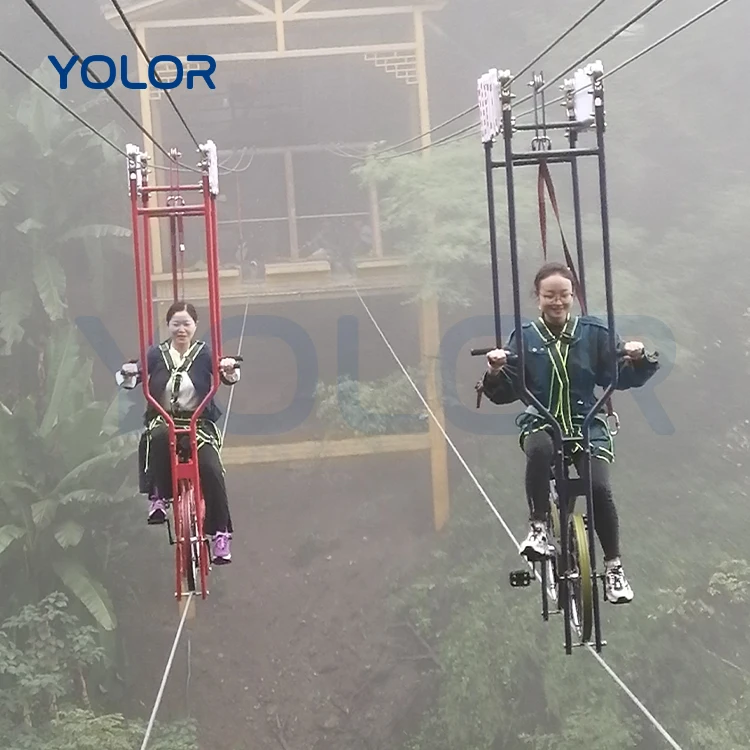 Outdoor mountain amusement children bicycle rides games park high ...