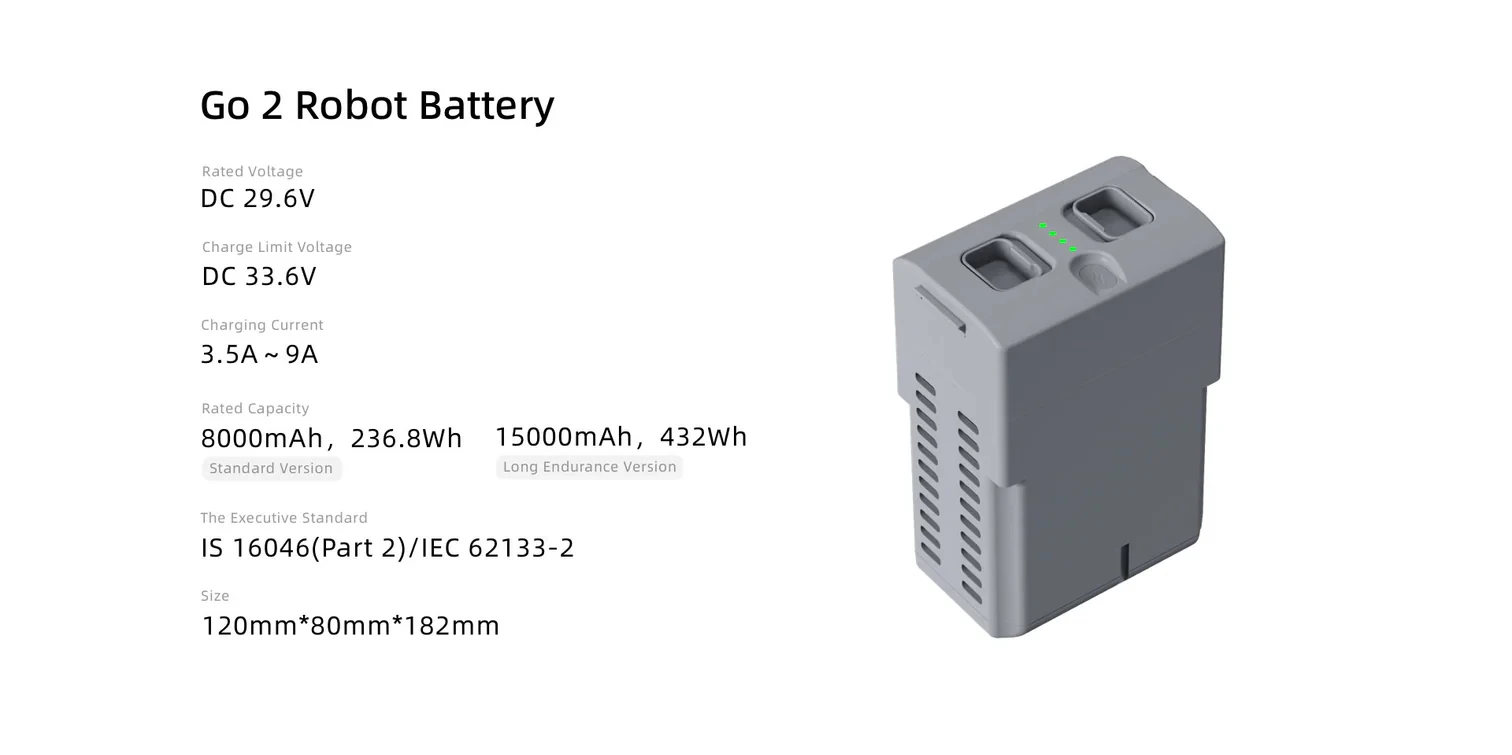 Go2 Battery - Long Endurance & Standard Versions for Unitree