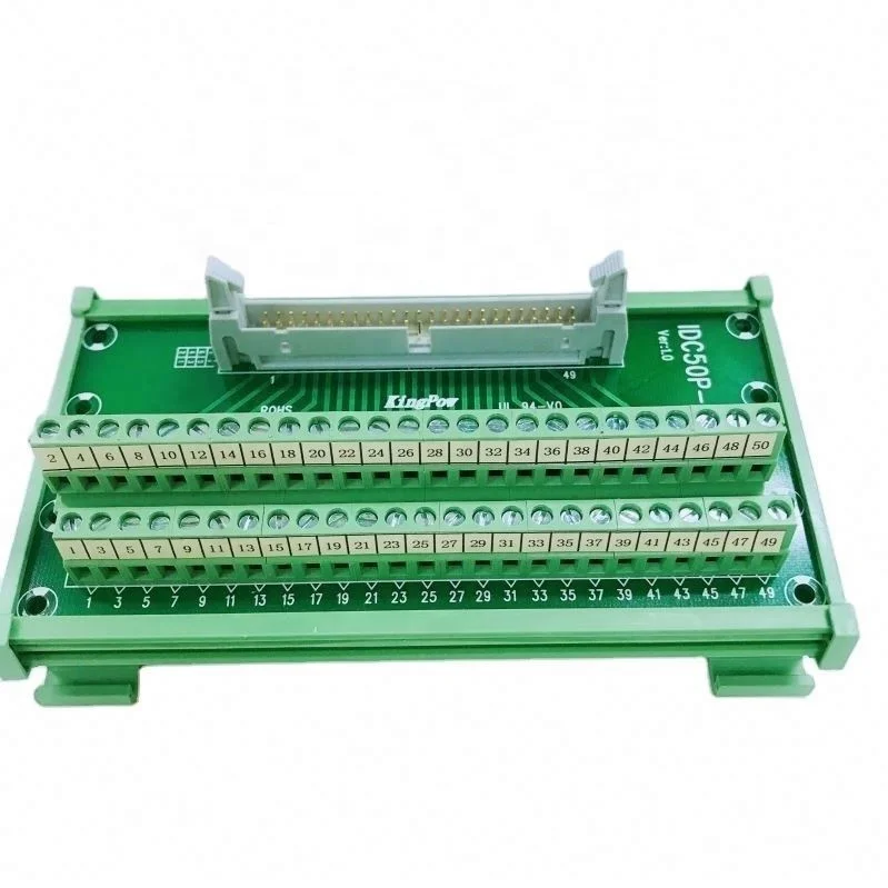 Idc50 Din Rail Mounted Interface Module Breakout Board - Buy Idc50 Din ...