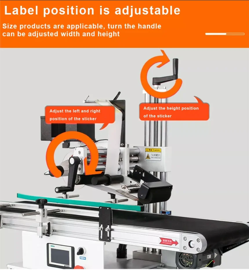 0.6m Labelling Table Top Semi Square Card Full Automatic Multi-function ...