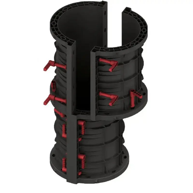 Reusable OEM concrete Plastic formwork Column pillar mold for plastic ...