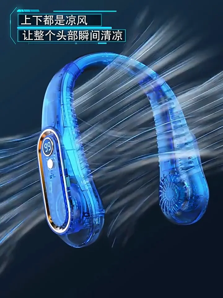 Air Cooling Hanging Neck Fan Personal Neckband Fans Usb Rechargeable ...