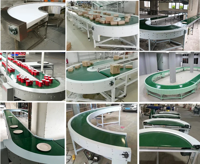 180 Degree PVC Turning Belt Conveyor - Efficient & Durable