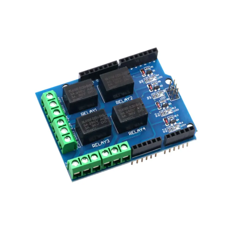 4 Channel 5v Relay Shield Module Four Channel Relay Control Board Relay ...