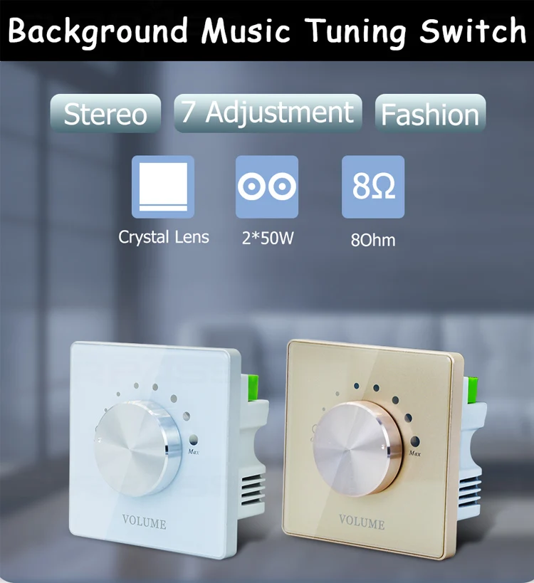 8 Ohm Volume Control with 7 Steps for Resistance Speaker
