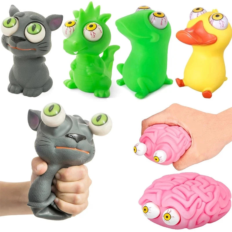Squishy Eye Popping Flippy Squeeze Toy Stress Reliever Antistress ...
