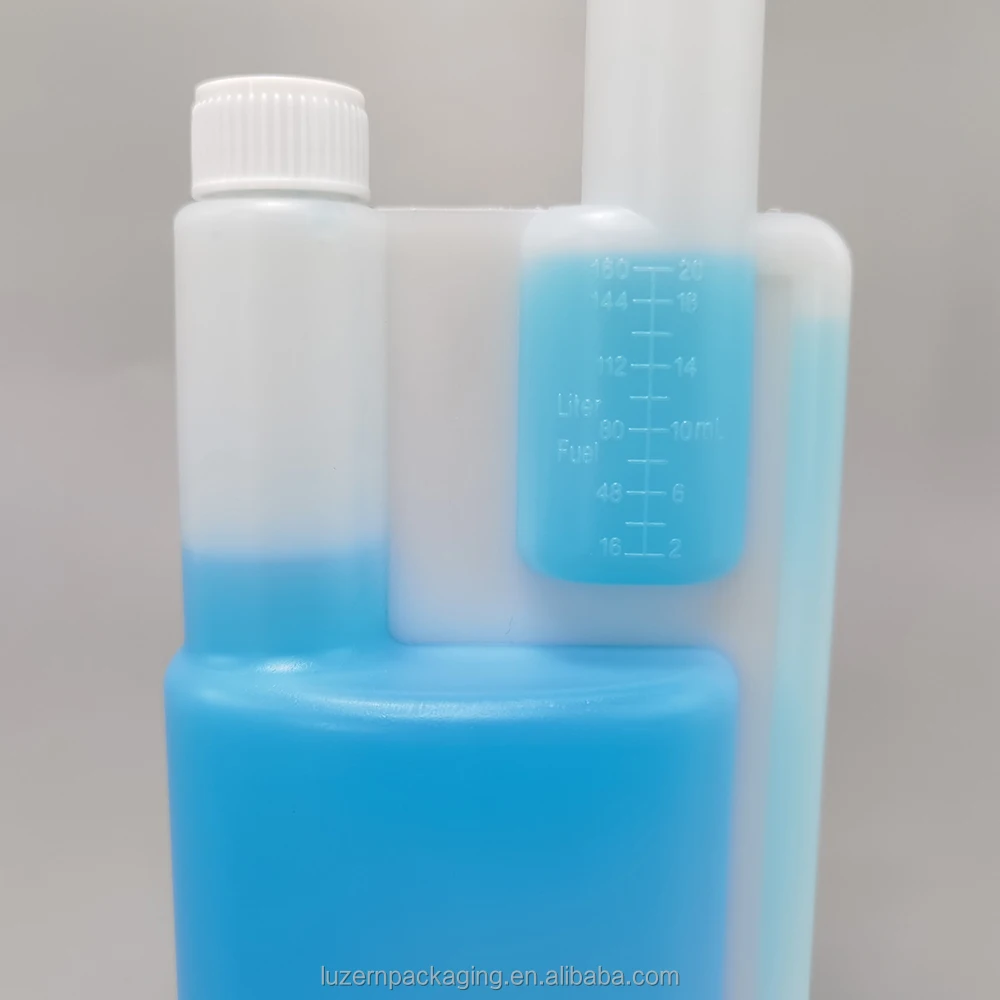 8 Oz HDPE Twin Neck Bottle - Ideal for Chemicals & Fertilizers