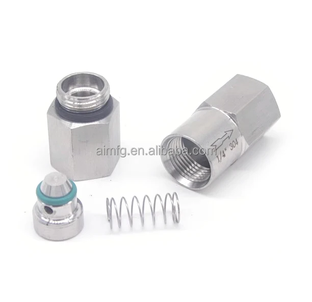 Stainless Steel Spring Loaded Check Valve High Pressure Water One Way ...