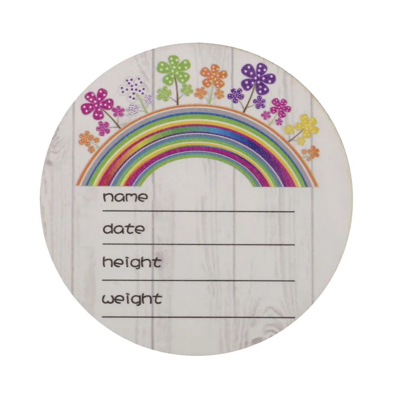 3D Wooden World Map - Customized Milestone Cards for Babies