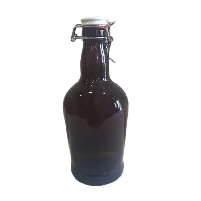 2 Liter Brown Glass Growlers - Buy Beer Glass Bottle,Beer Growler,Big ...