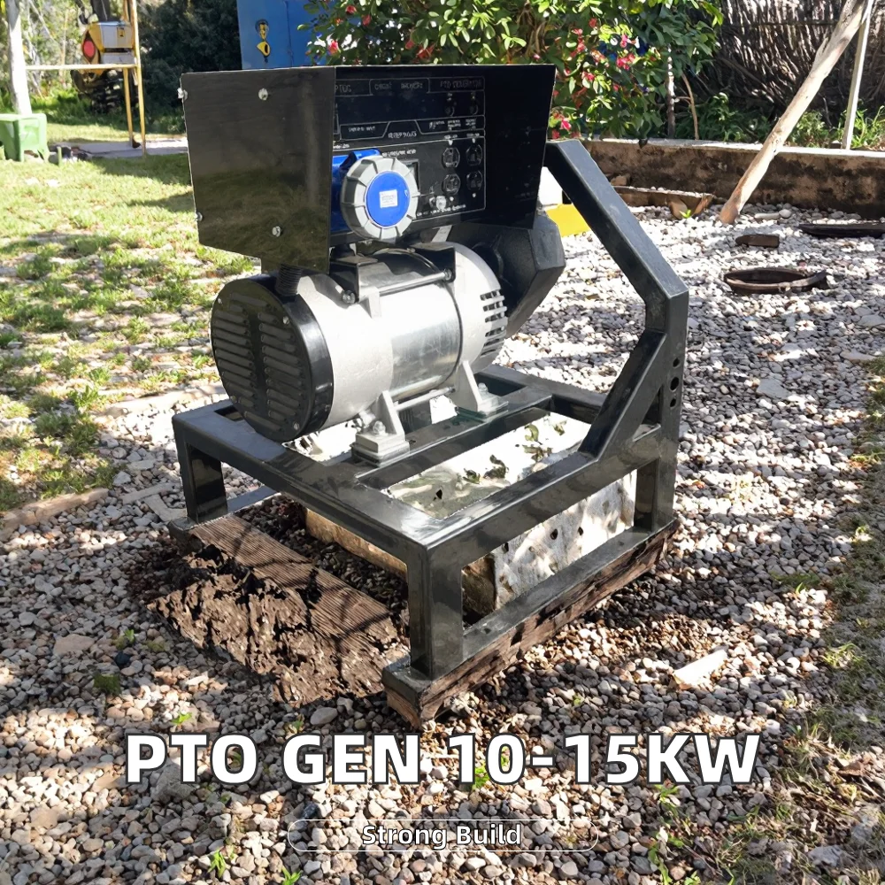 Open Frame 10kw 12kw 15kw PTO Diesel Generator 50Hz 220V Single Phase ...