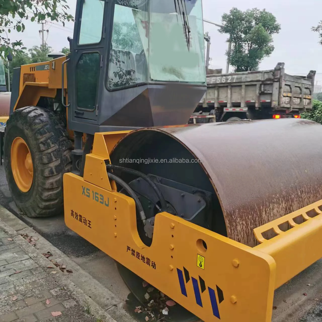 Used Road Rollers 16t Single Drum Vibratory Steel Wheel Xs163j Made In ...