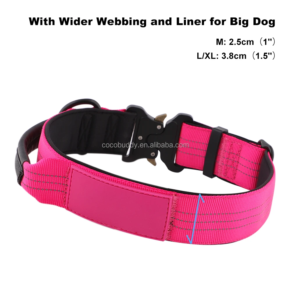 Heavy Duty Adjustable Tactical Dog Collar by COCO BUDDY