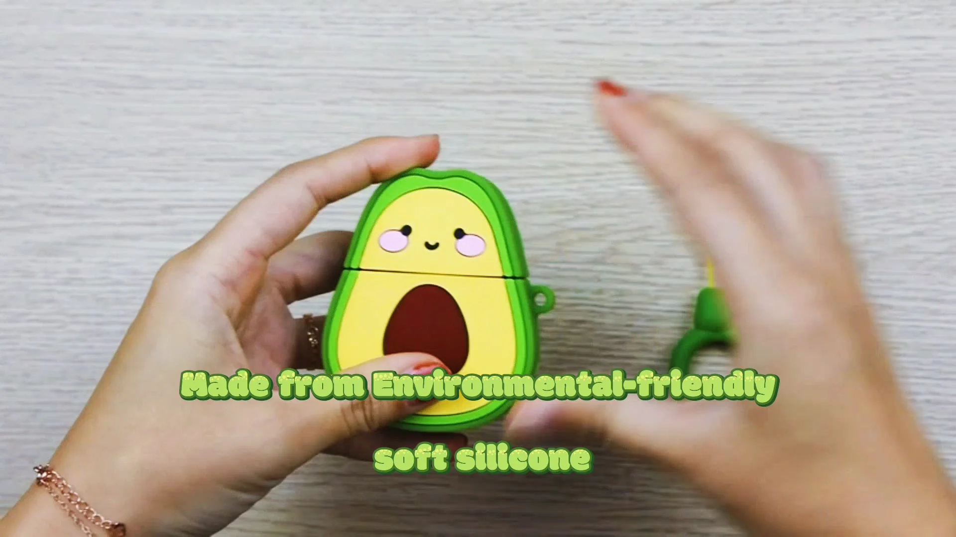 Funny 3d Cartoon Fruit Avocado Soft Silicone Protection Shockproof ...