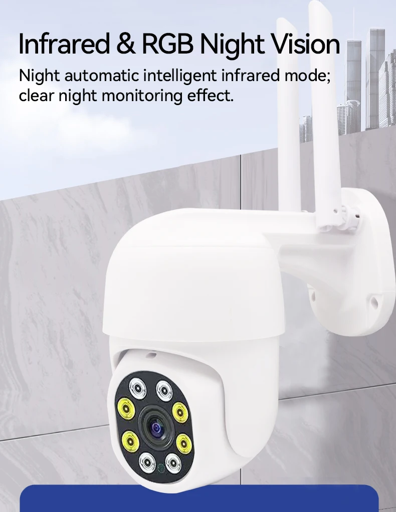 IP66 Weatherproof 4MP PTZ Camera Outdoor Smart Home Camera WiFi Tuya ...