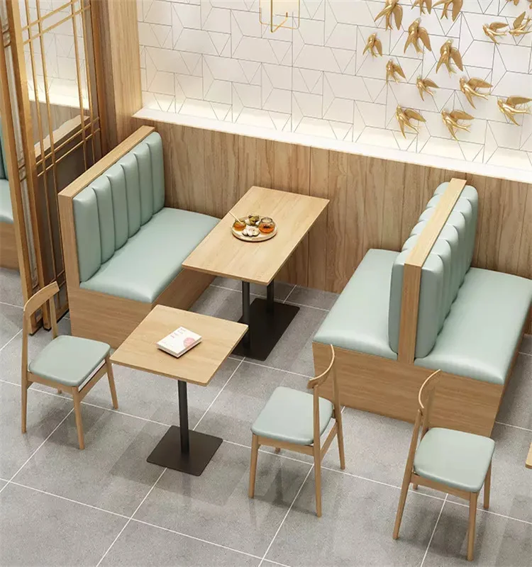 Customizable Modern Restaurant Booth Booths Bench Cafe Dining Tables ...