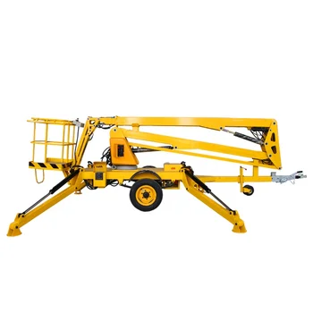 Towable Cherry Pickers Pickup Truck Mounted Mini Boom Lift For Aerial ...