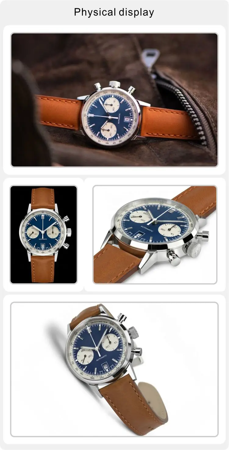 Custom Logo Best Fashion Pilot Chronograph Wristwatches Men Luxury ...